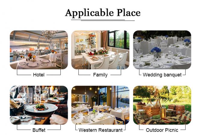 FDA Restaurant Porcelain Blue Color Glazed Dinnerware Sets