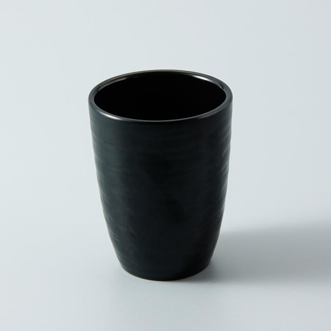 Black 260cc 100% A5 Melamine Cups Mugs Go With Ramen Bowl